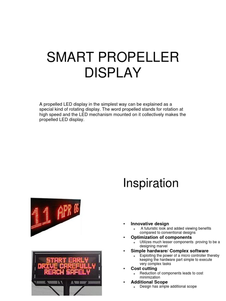 Smart Propeller Display | PDF | Light Emitting Diode | Microcontroller