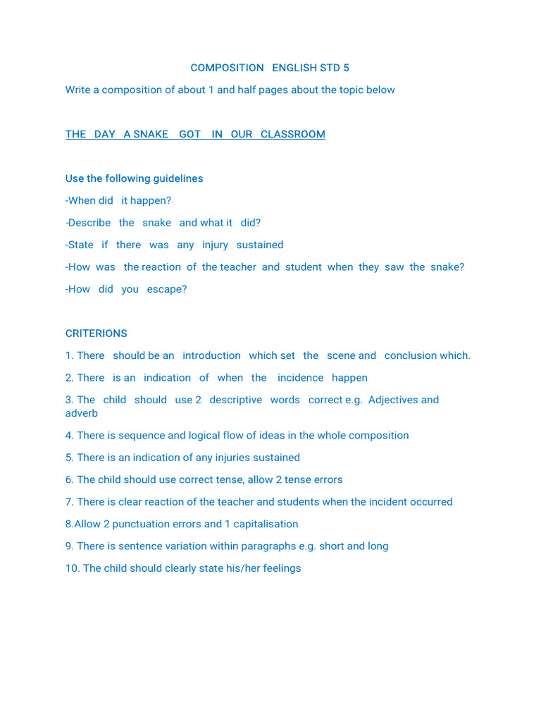 English composition | PDF