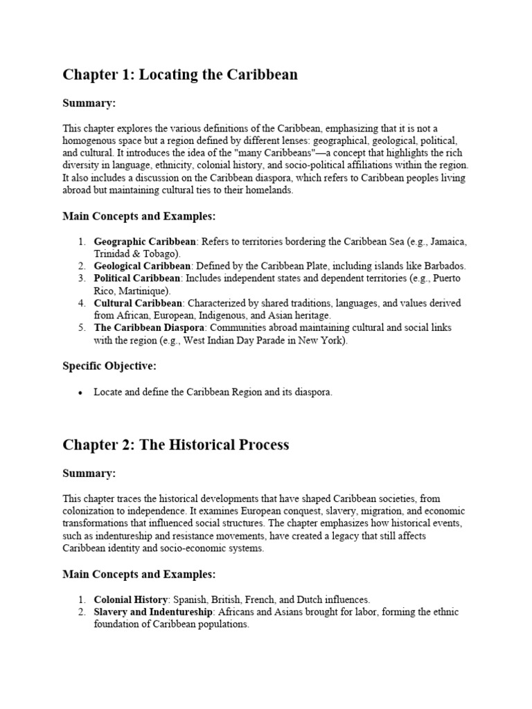 Caribbean Studies Book Summary | PDF | Methodology | Caribbean
