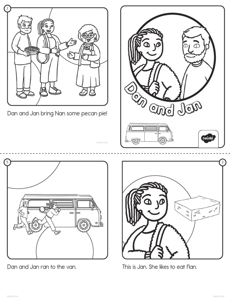 BW Dan and Jan Emergent Reader | PDF