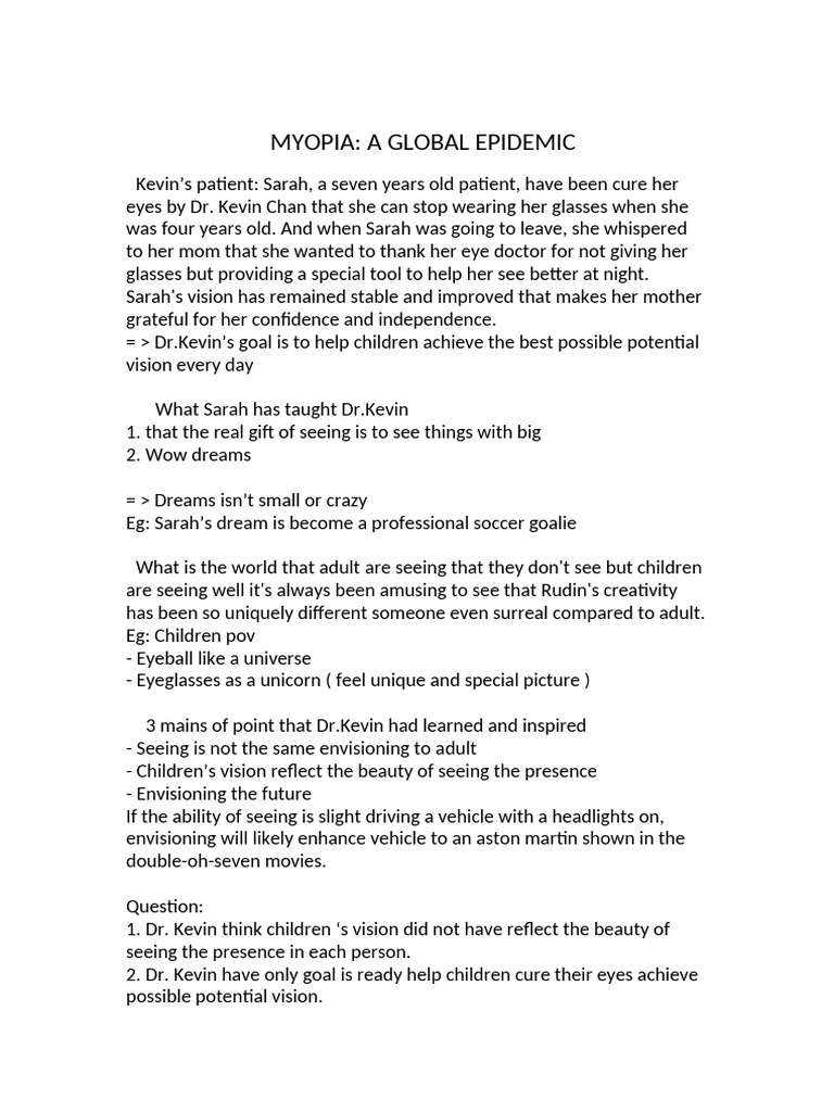 Myopia | PDF