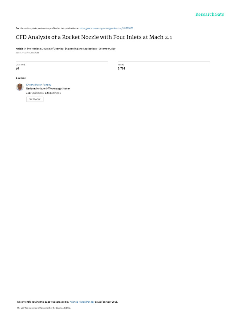 CFD_Analysis_of_a_Rocket_Nozzle_with_Four_Inlets_a | PDF | Rocket ...