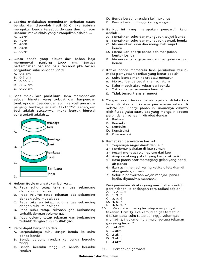 Latihan Soal Fisika Kelas 11 | PDF