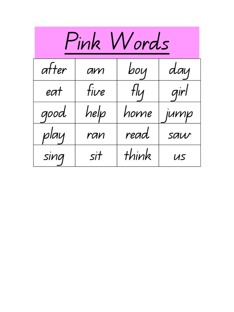 Magic 200 Sight Words List | PDF