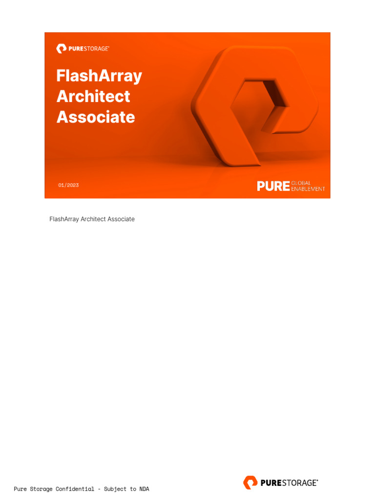 Flasharray Architect Associate Student Guide 2023 | PDF | Subscription Business Model | Computer ...