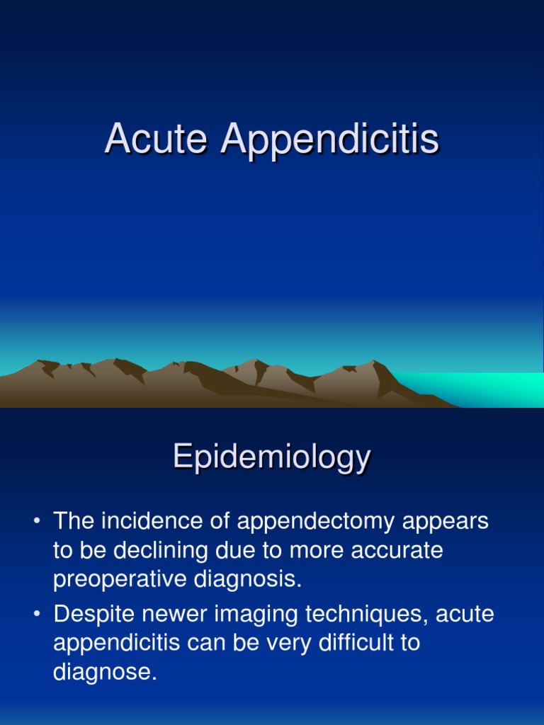 Understanding Acute Appendicitis | PDF | Crohn's Disease | Ulcerative ...
