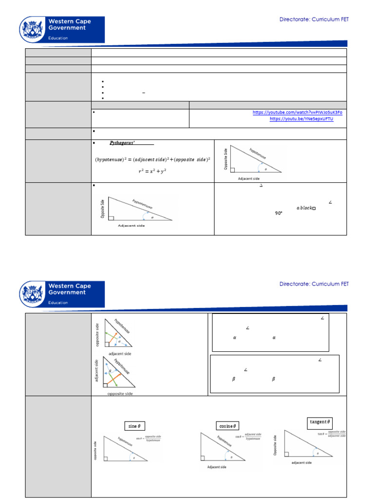 Grade 10 Trigonometry: 2D Applications | PDF | Trigonometry ...