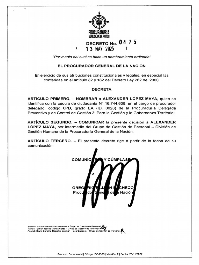 Alexander Lopez Maya N 0475 | PDF