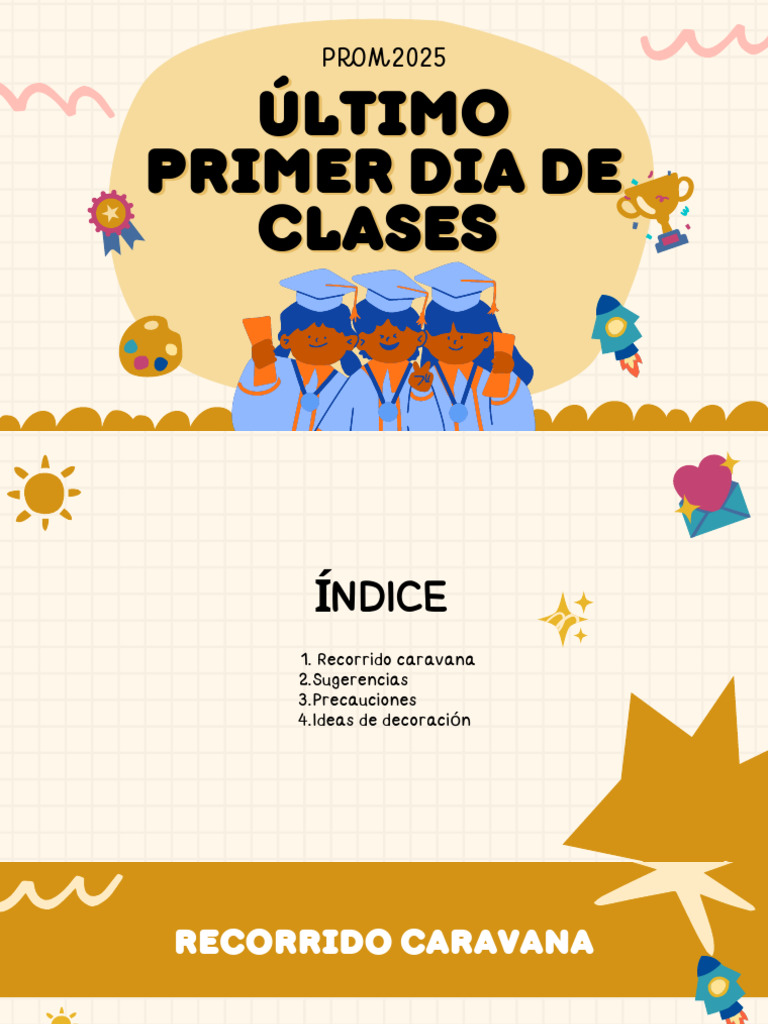 Primer Día de Clases 2025: Caravana y Decoración | PDF