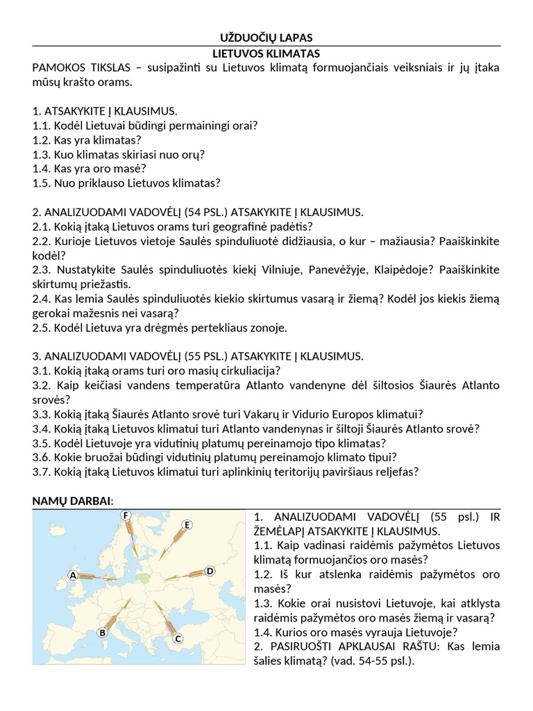 02 Lietuvos Klimatas | PDF