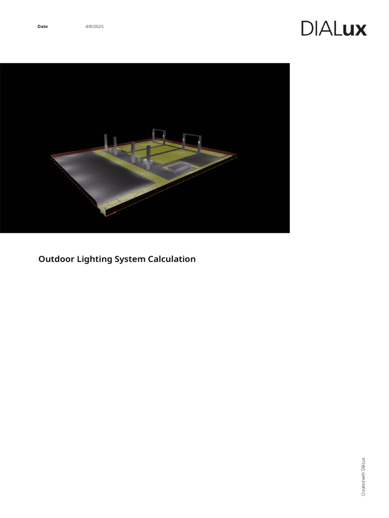 Outdoor Lighting System Calculation | PDF | Light | Interior Design