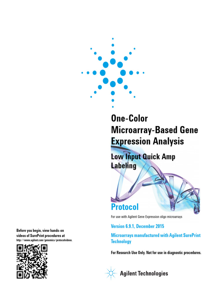One-Color Microarray-Based Gene Expression Analysis | PDF | Dna Microarray | Molecular Biology
