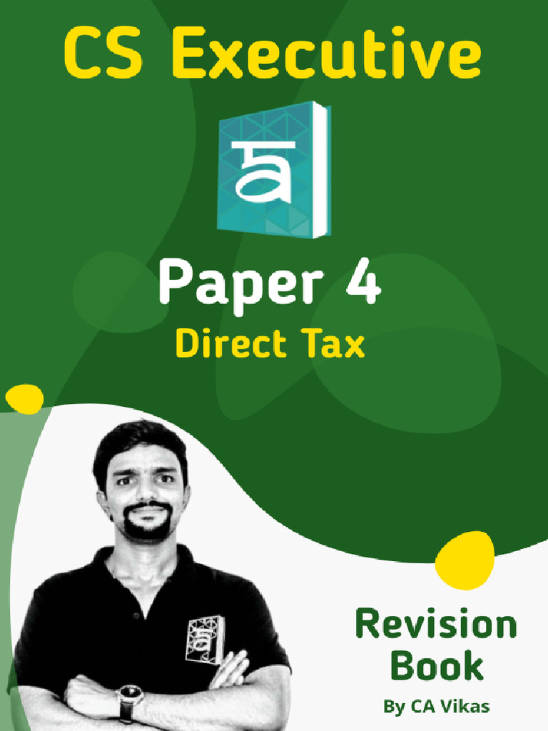 Income Tax Revision Notes for CS Executive | PDF | Taxes | Alternative ...