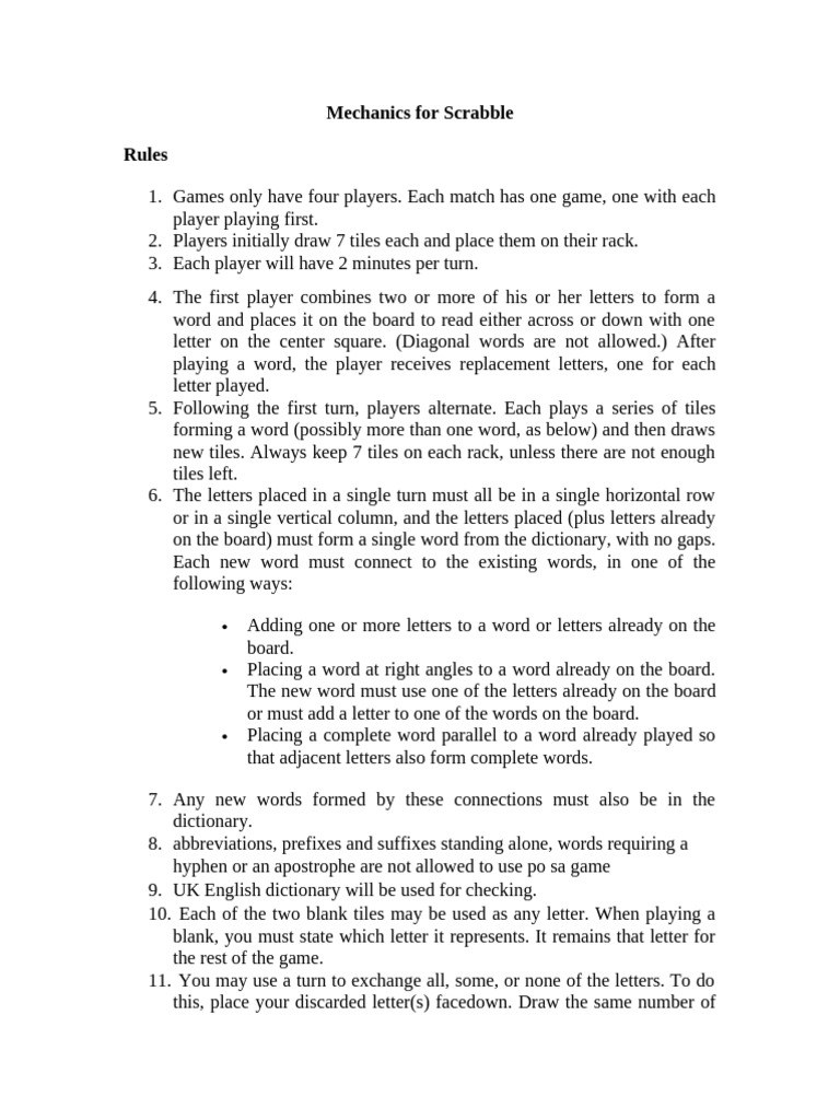 Mechanics-and-Rules-for-Scrabble (2) | PDF