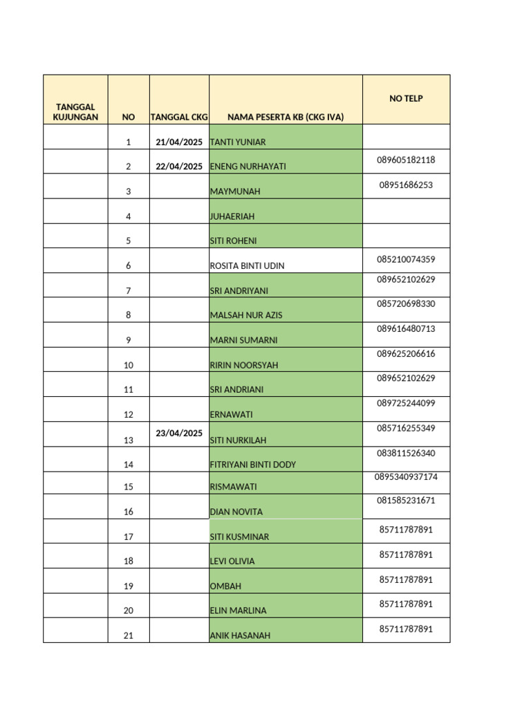 Data KB-CKG Iva | PDF