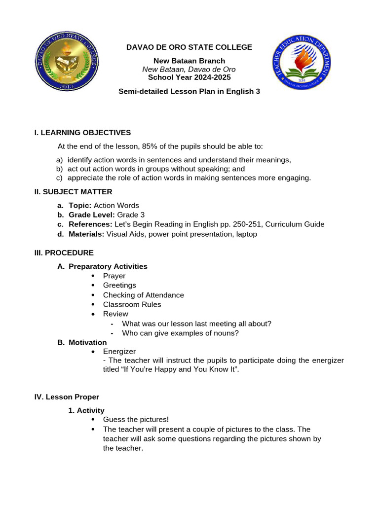 Atubang Demo Ped 3 Final | PDF | English Language | Teachers