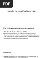 Staff Car Rules for Government Employees | PDF | Fuel Economy In ...