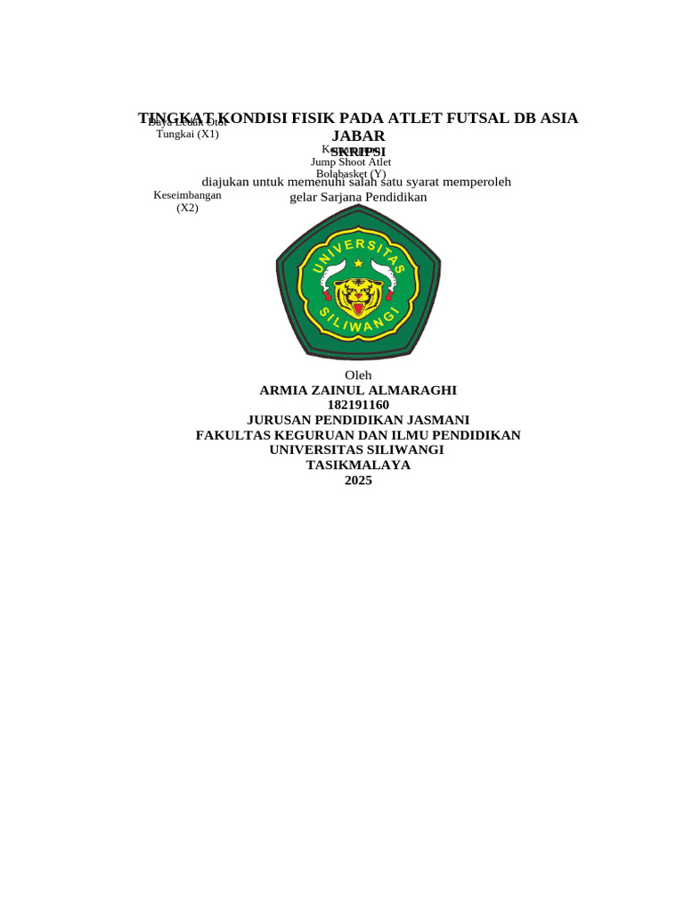 Template Skripsi Penjas Armia | PDF