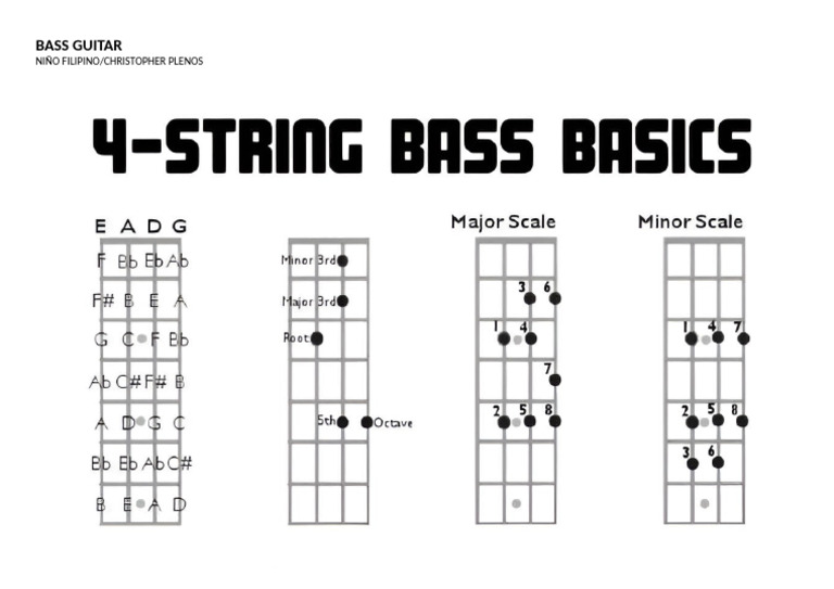 Bass Guitar - Lesson 1 | PDF