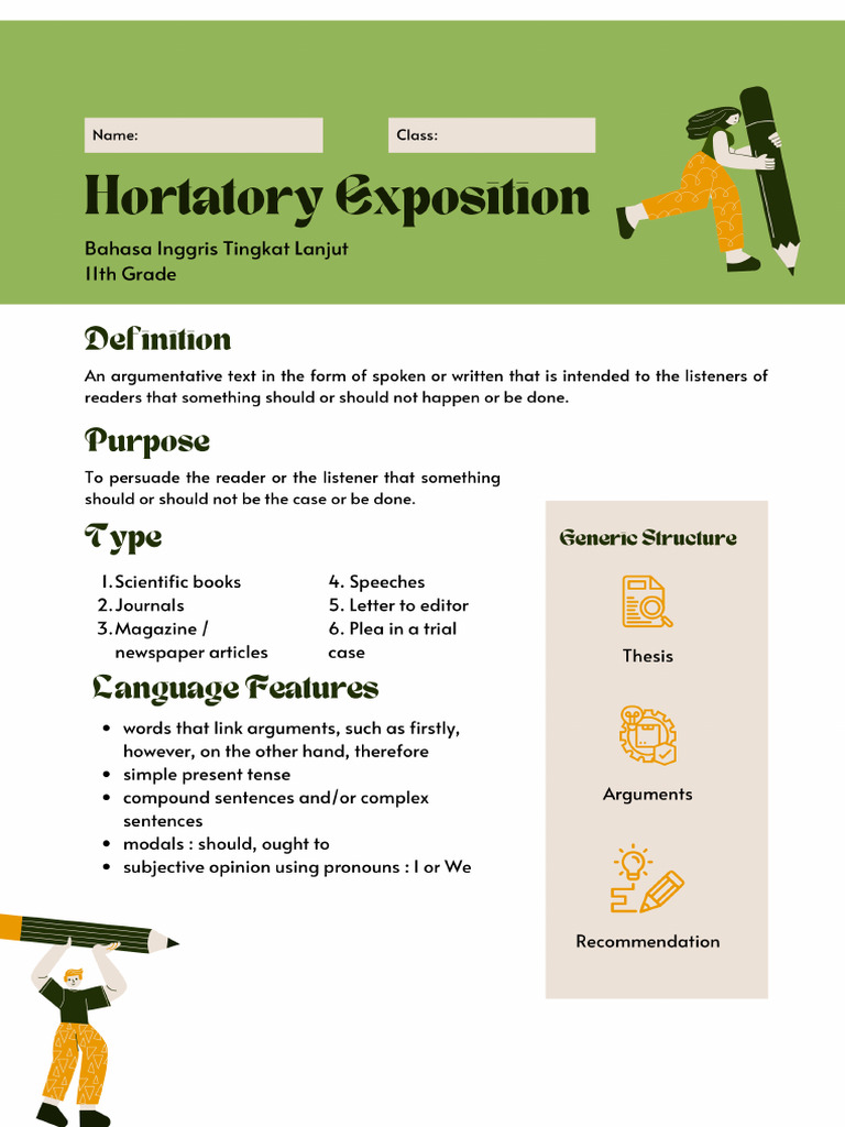 Hortatory Exposition Reading Comprehension and Vocabulary | PDF