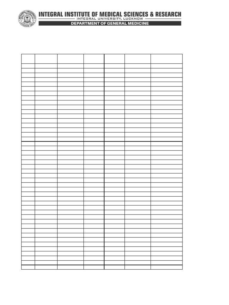 Internship Attendance Sheet Blank | PDF