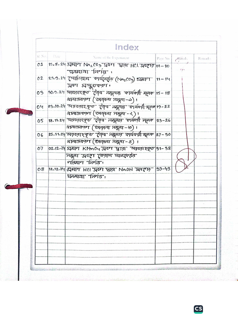 Chemistry 2nd Paper Practical | PDF
