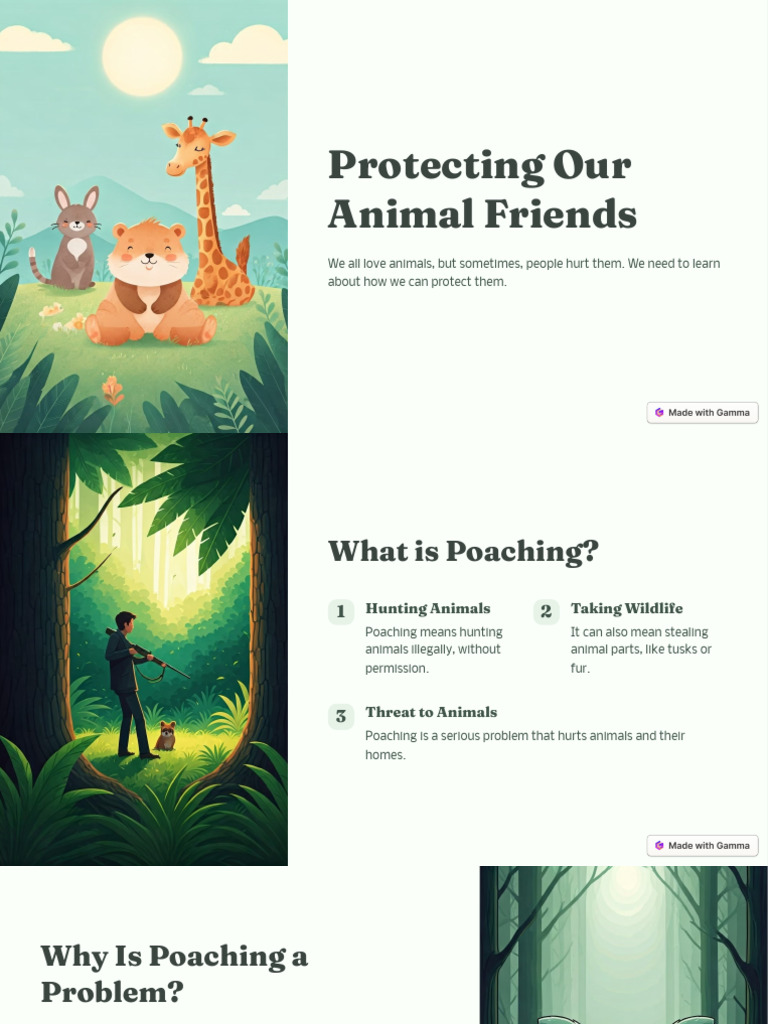 Protecting-Our-Animal-Friends | PDF | Poaching | Crime & Violence