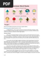 Word Roots Membean COMMON | PDF | Plant Morphology | Branches Of Botany