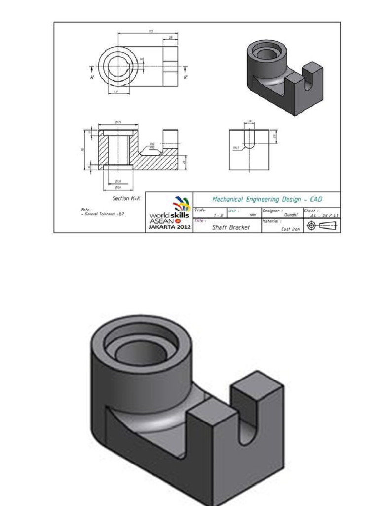 Proyección Isométrica de La Figura - 21 | PDF