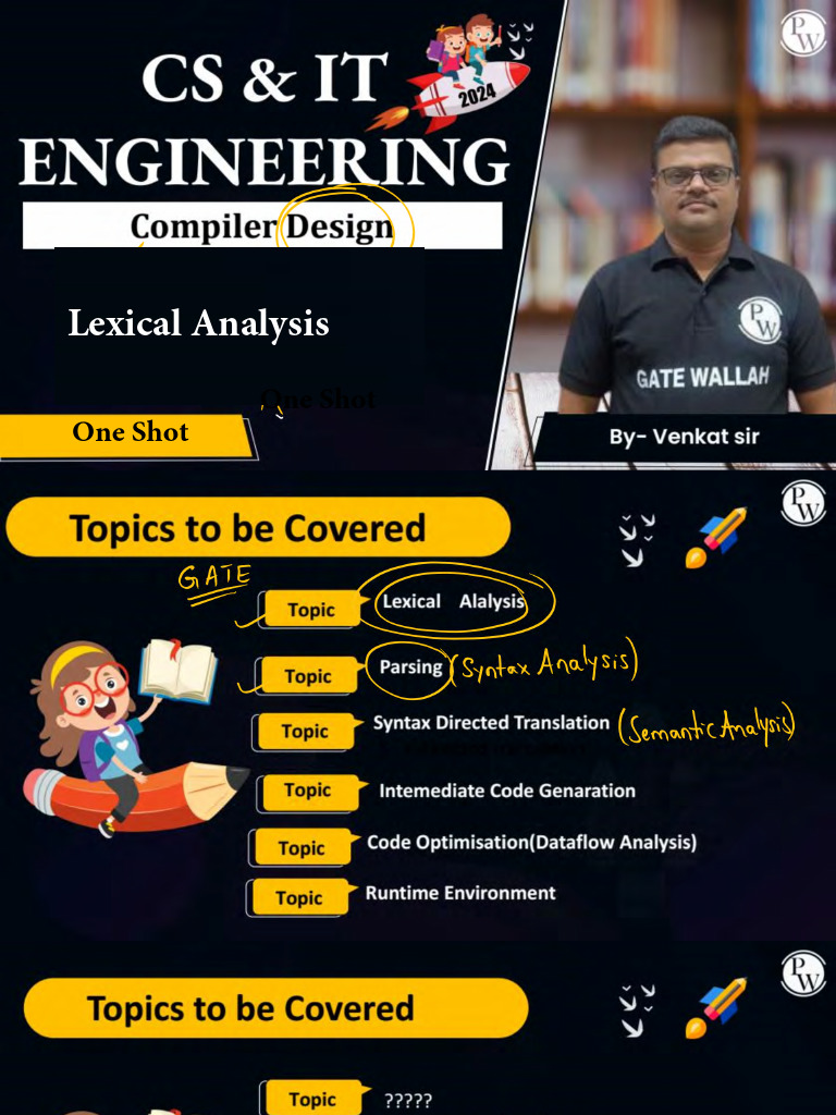 Lexical Analysis - Class Notes | PDF