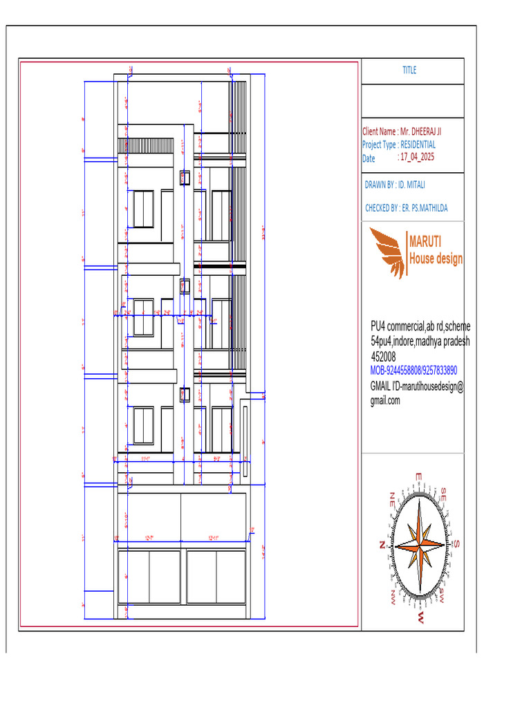 Dheeraj Kumar G+3 Complete Set | PDF | Hydraulic Engineering | Earth Sciences