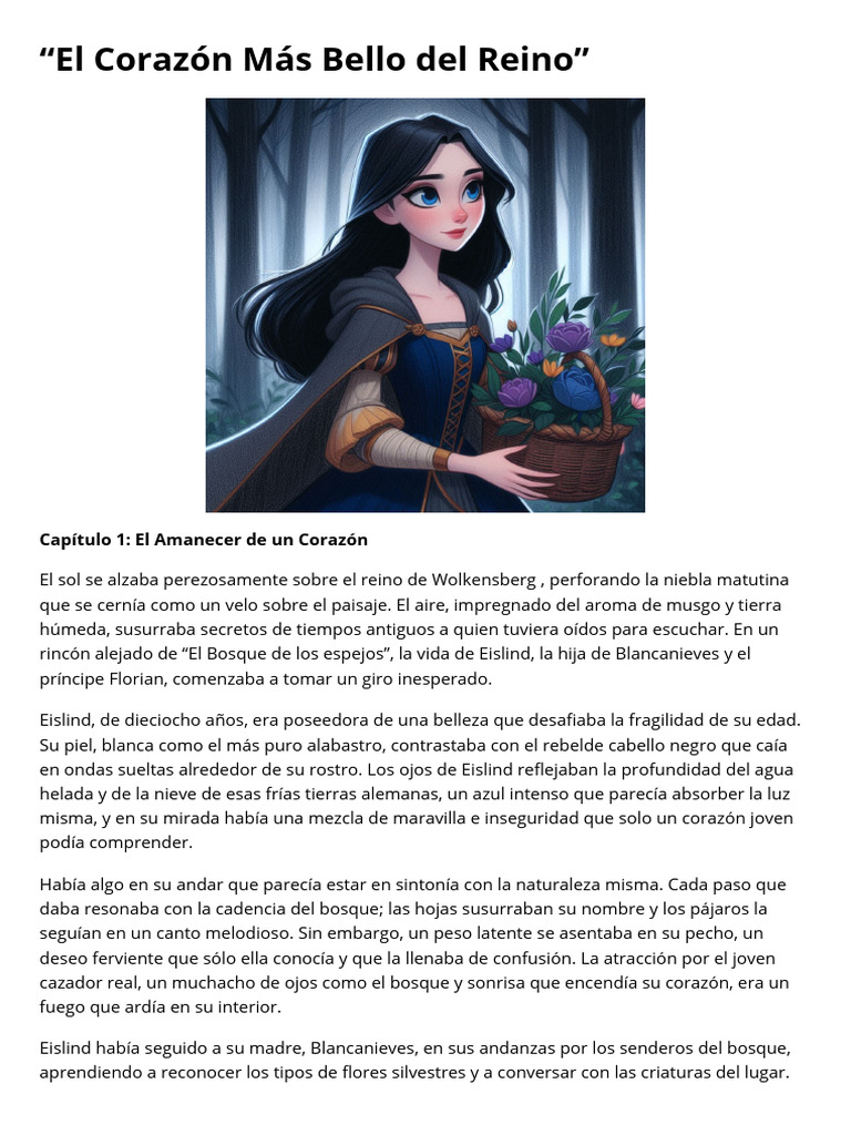 “El Corazón Más Bello Del Reino” | PDF | Blanco como la nieve | Amor