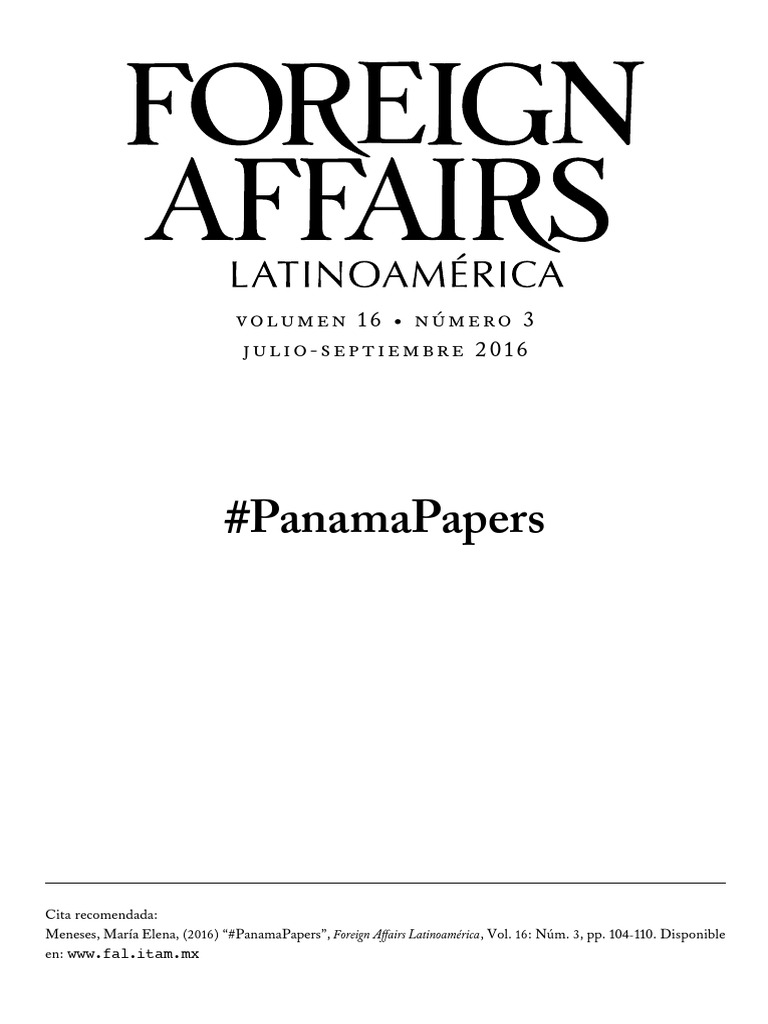 Lectura 2. PanamaPapers - El - Resurgimiento - Del - Perio | PDF