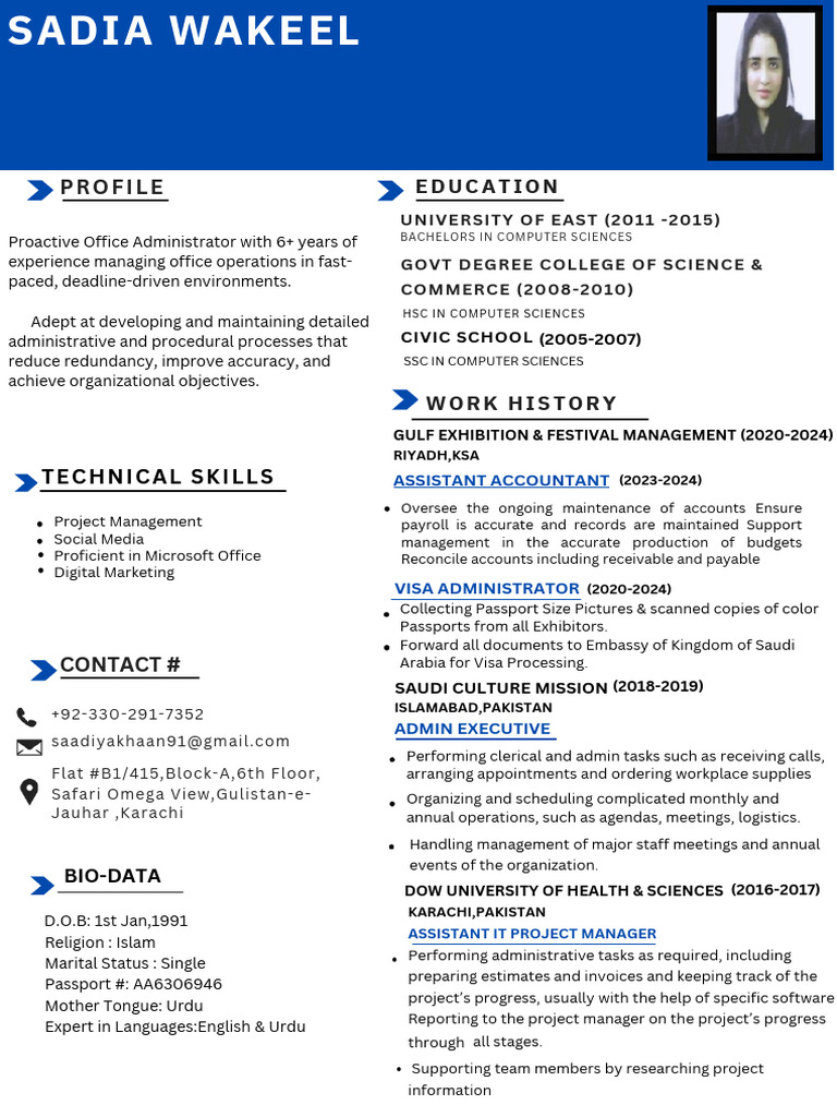 Sadia Khan Updated Resume | PDF