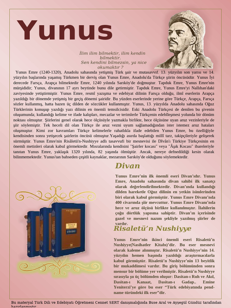 Yunuş Emre - Docx Son Hali | PDF