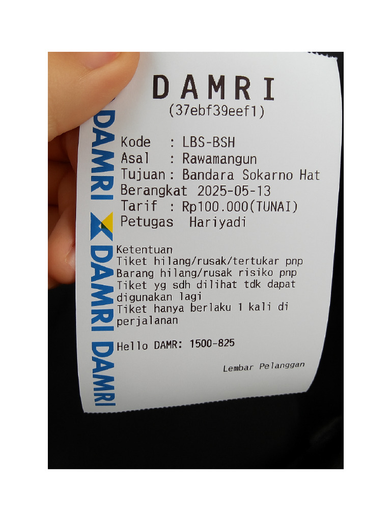 Tiket DAMRI (1) - Archive | PDF