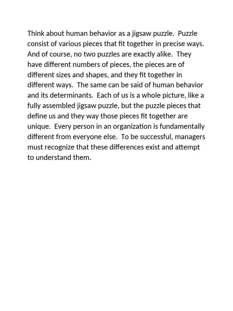 OB - Intro To Individual Differences | PDF