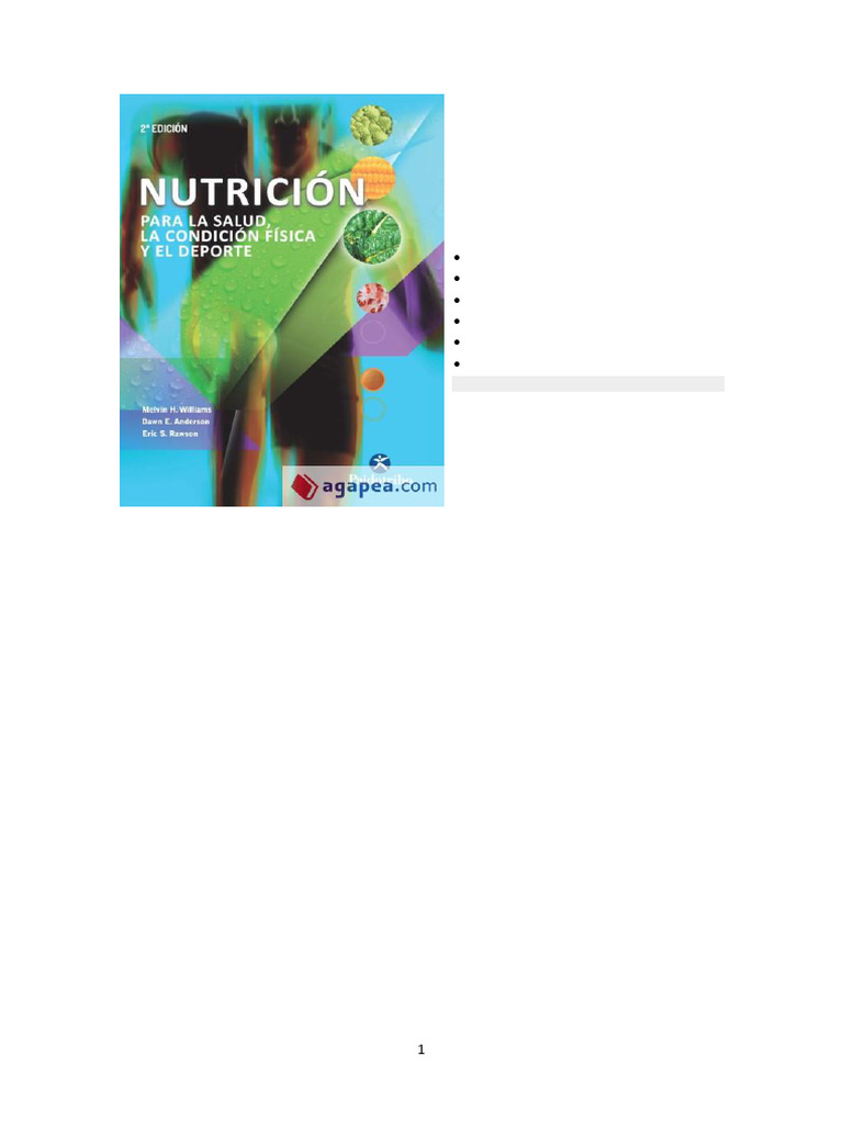 Nutrición para La Salud | PDF