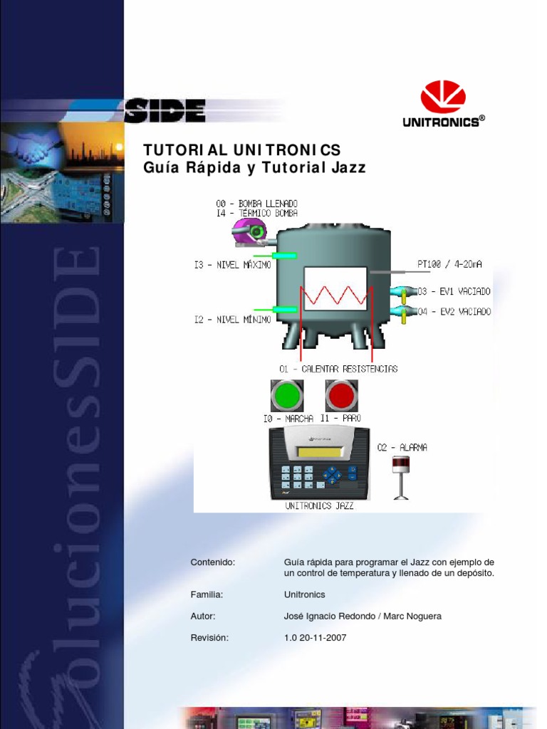 UNITRONICS Guia Rapida y Tutorial Jazz ESP | PDF