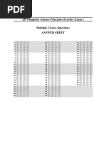 AP CSP 2021 Practice Exam Answer Key | PDF | Computing | Multiple Choice