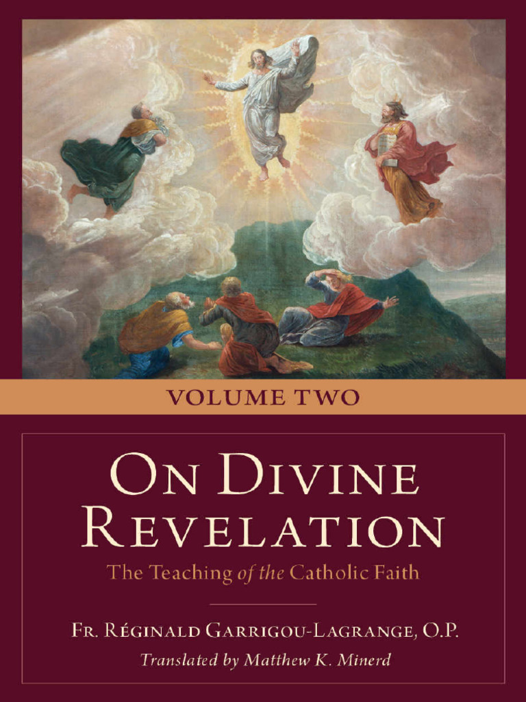 On Divine Revelation The Teaching of The Catholic Faith Vol 2, Reginald ...