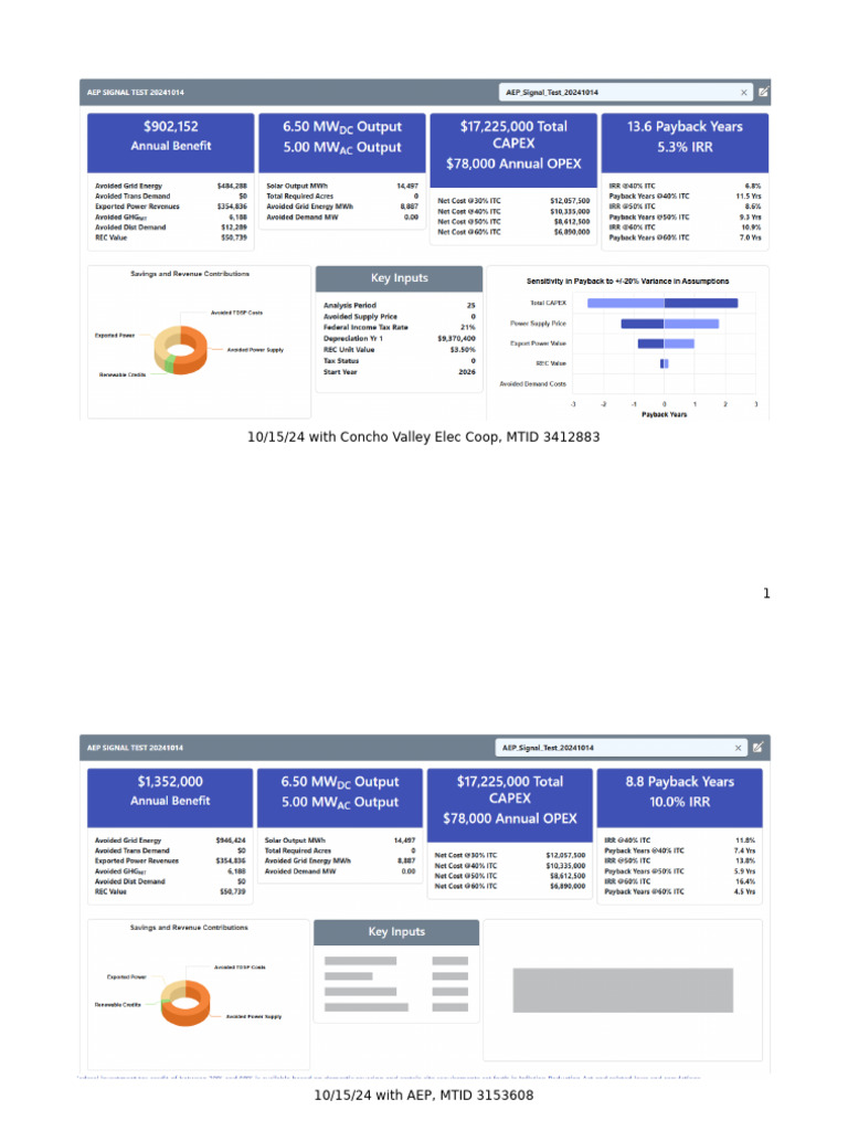AEP - Signal - Test - 20241014 With Changed Utility and Tariff ID ...