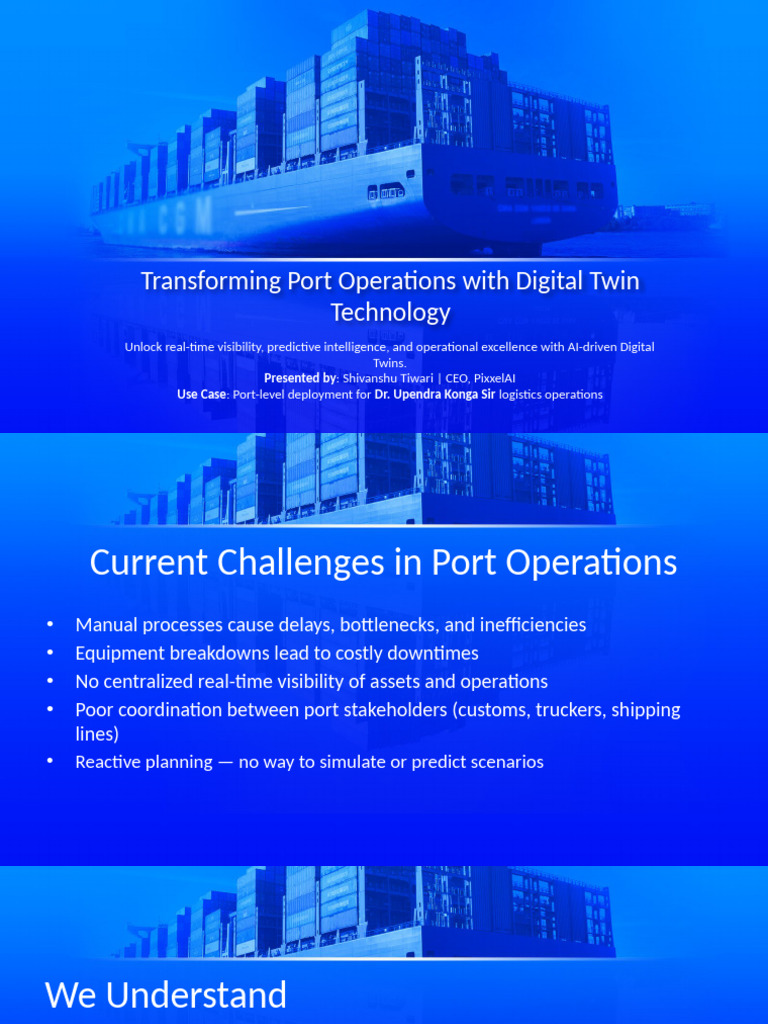 Digital Twin Solutions for Port Efficiency | PDF | Artificial ...