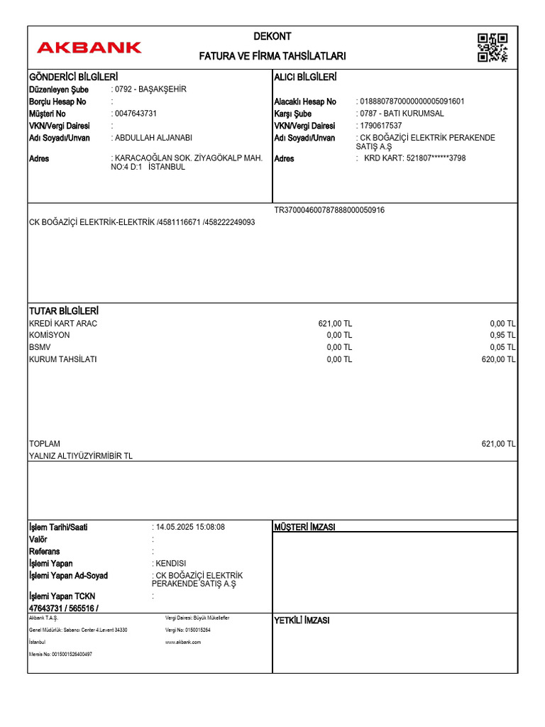 Akbank Dekont-2 | PDF