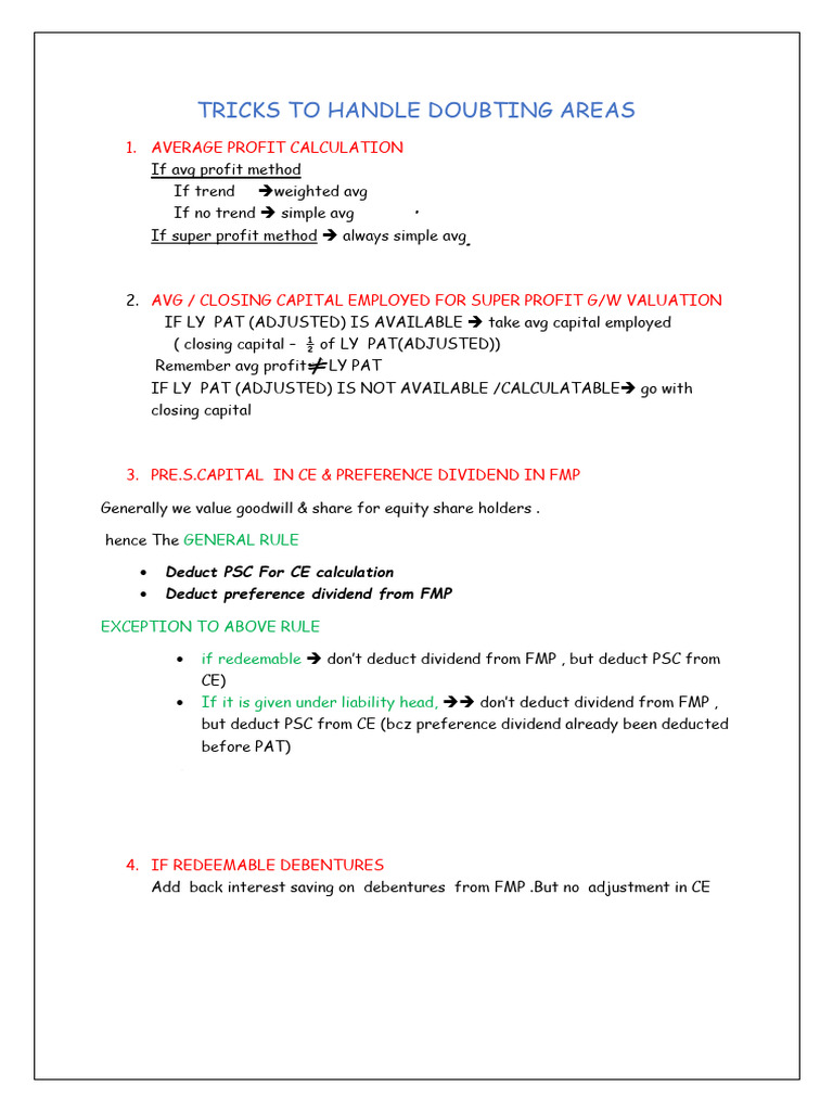 Fmp Calculations | PDF