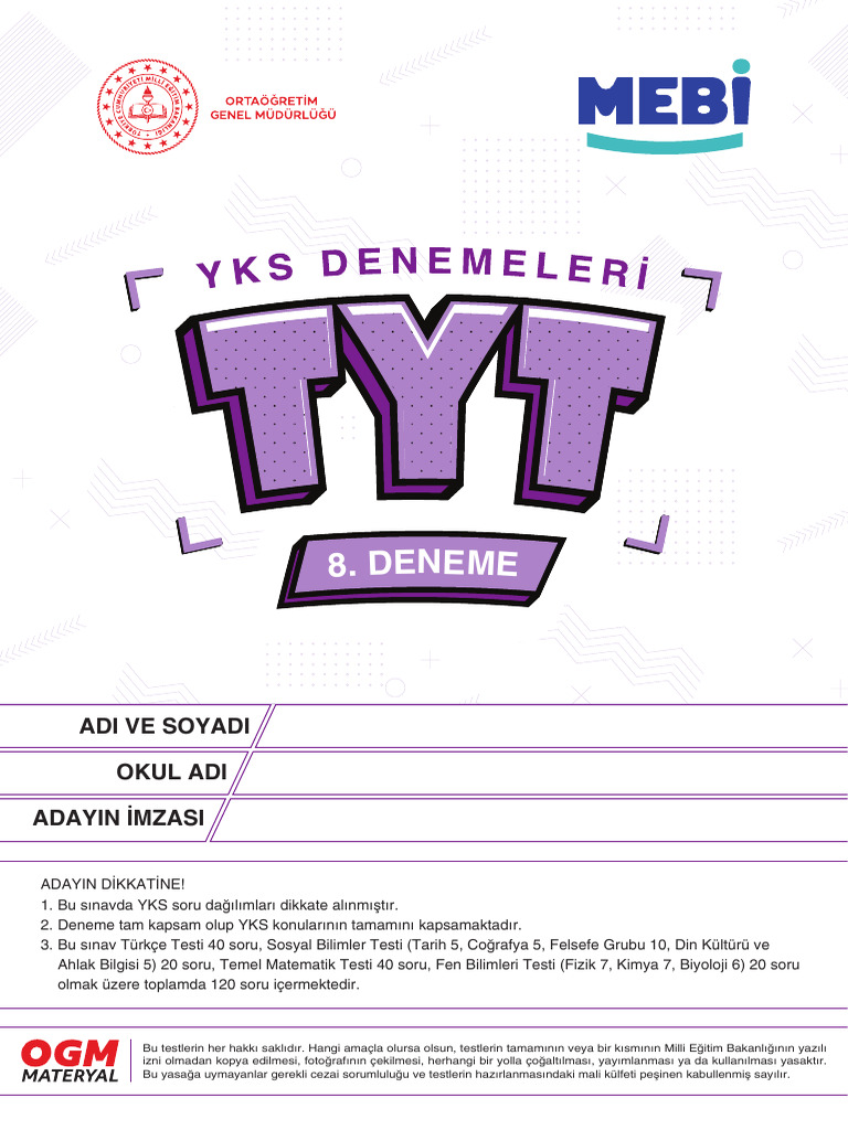 Mebi TYT 8 | PDF