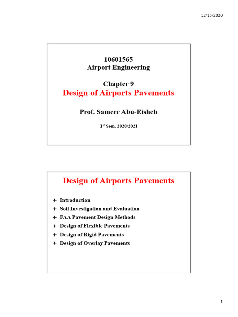 9-Design of Airports Pavements | PDF | Road Surface | Young's Modulus