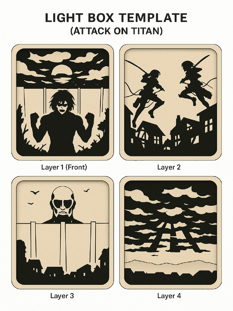 Attack_on_Titan_Lightbox_Template (1) | PDF