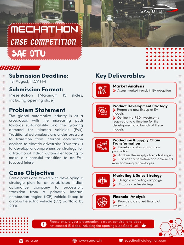Mechathon Case Competition by SAE DTU - 20240726 - 180746 - 0000 | PDF ...