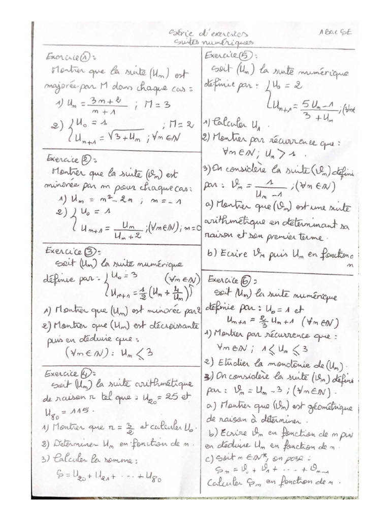 Majorée Par M Dans Chaque Cas | PDF